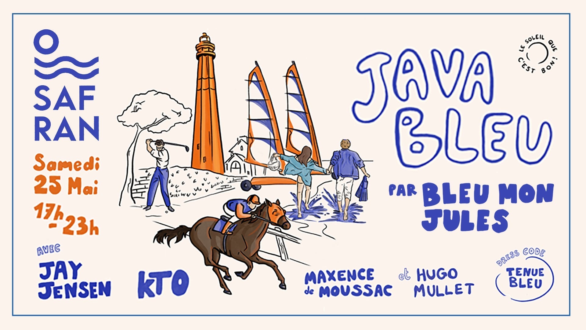 BLEU MON JULES – Java Bleu x O’Safran - Quand le Sud fait escale au Touquet